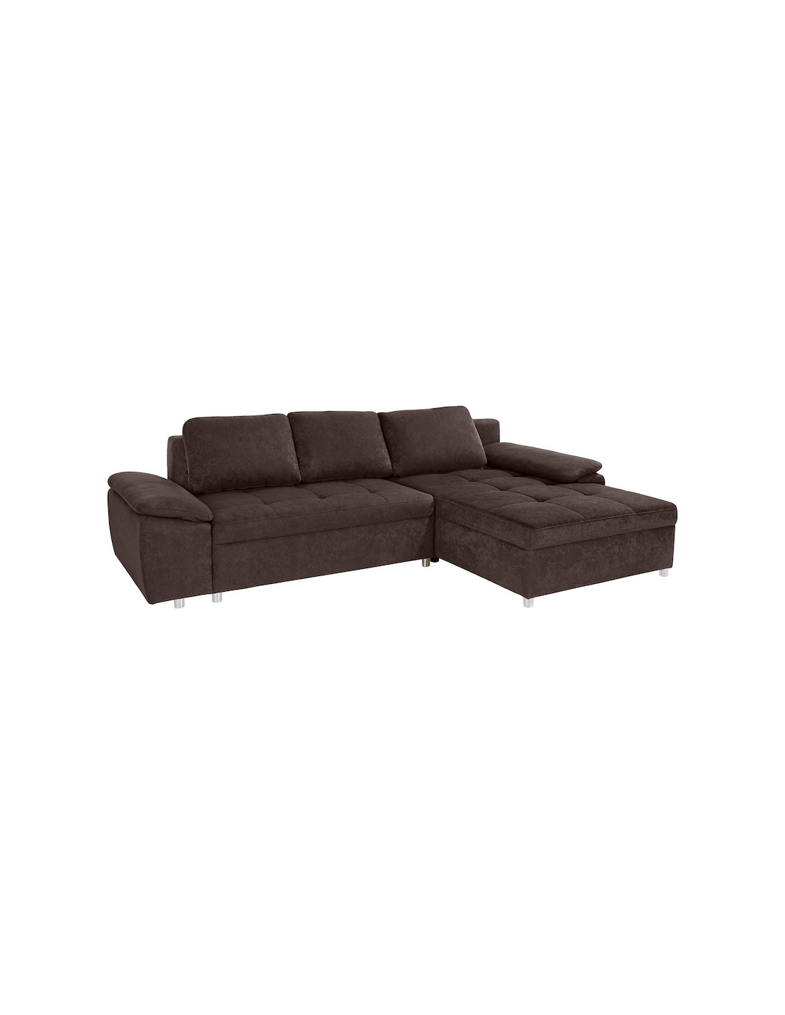 LABENE rohová pohovka tmavě hnědá - variabilní